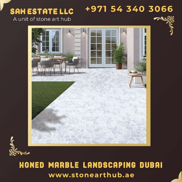 Honed Marble Landscaping Dubai - ☎ +971 54 340 3066 | PDF