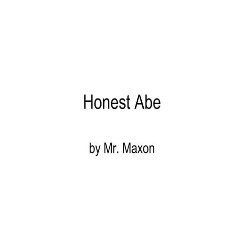 Honest Abe | PPT