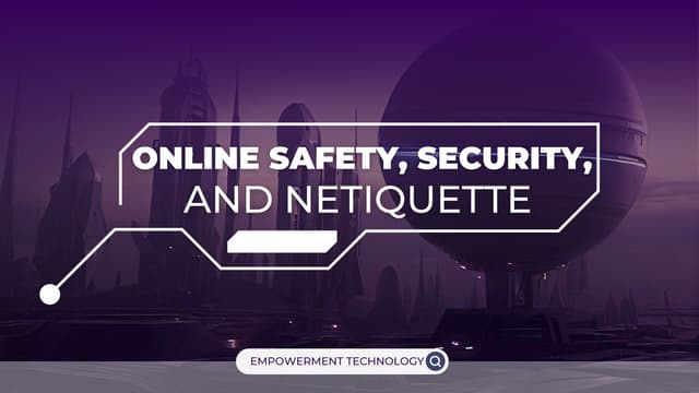 Cybersecurity for children | PPTX