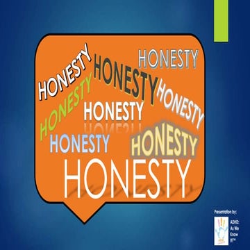 HONESTY FOR KIDS! | PPTX