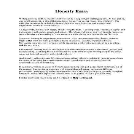Accountability Essay. Trinity Baptist College | PDF