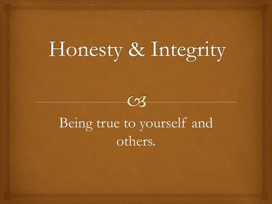 Integrity | PPT