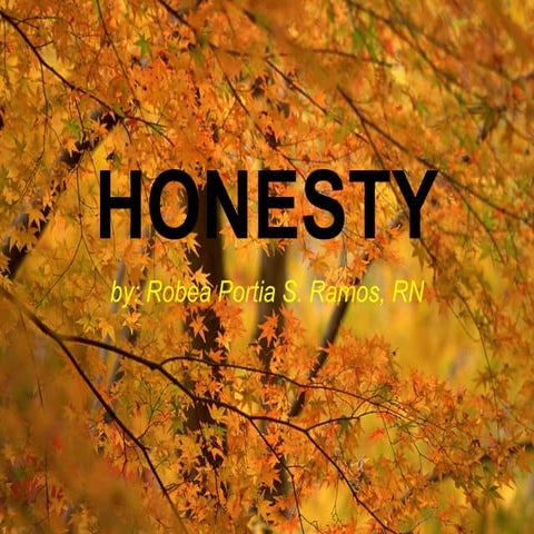 Honesty report | PPT