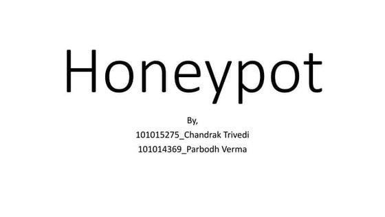 Honeypots | PPTX