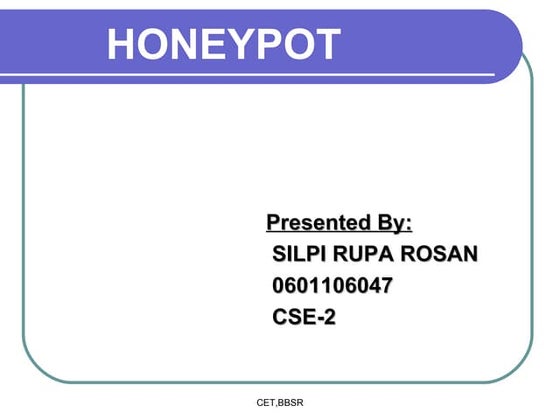 Honeypots | PPTX