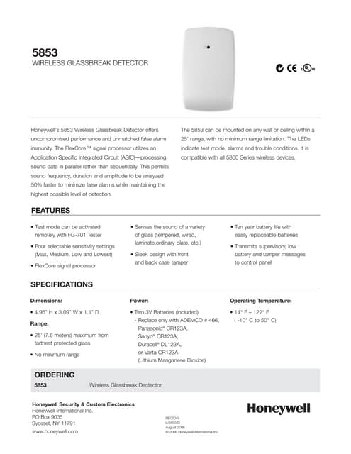 Honeywell wave2ex-data-sheet | PDF