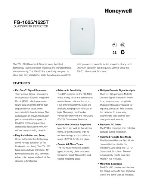 Honeywell fg730-install-guide | PDF