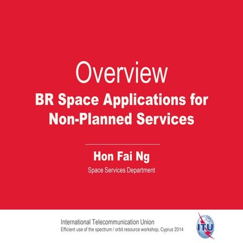 Overview of BR Space Application for Non-Planned Services | PDF