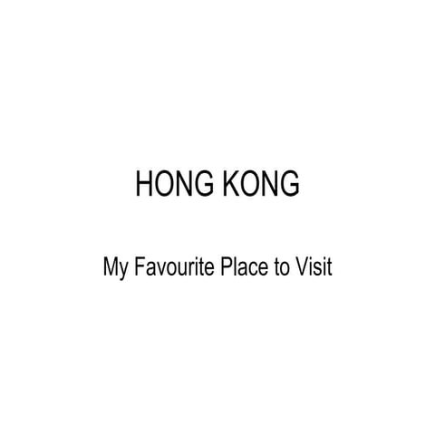 Hong Kong | PPT