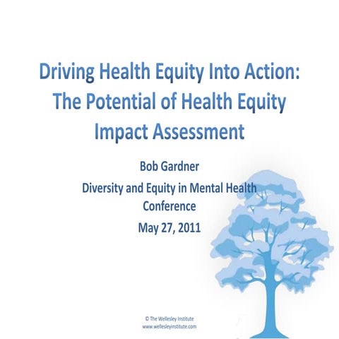Driving Health Equity into Action: The Potential of Health Equity ...
