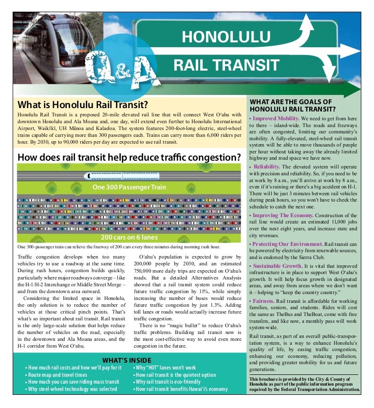 Honolulu rail route map - billoacademy