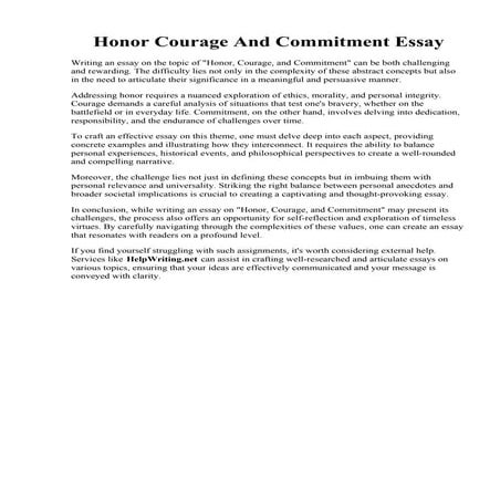 Honor Courage And Commitment Essay.pdf