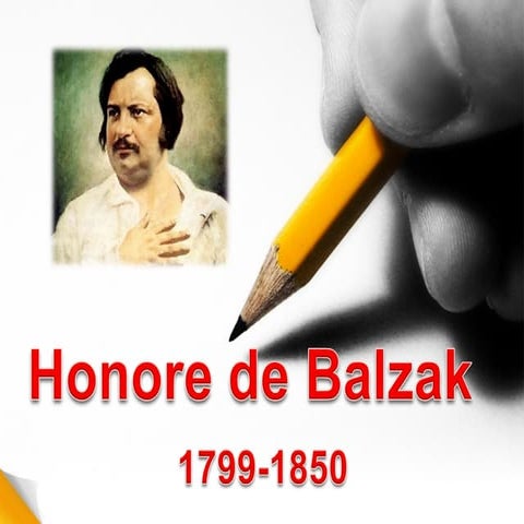 Honore de balzak | PPT