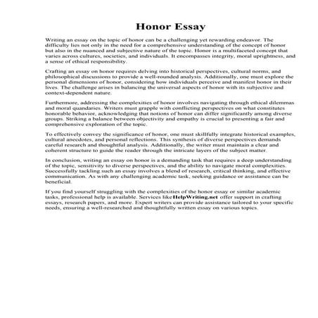 Honor Essay. 023 National Honor Society Character Essay Example Opinion ...