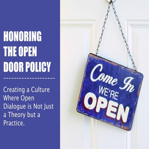 Honoring the open door policy | PPT