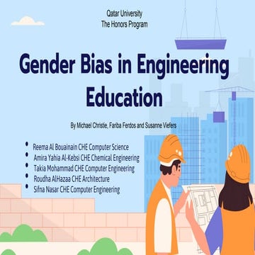 Gender Bias in Engineer, Honors 203 Project | PPTX