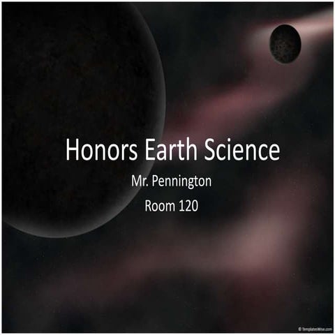 Honors Earth Science Introduction | PPTX