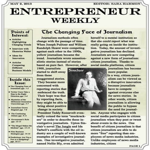 Entrepreneur Weekly - Newspaper | PDF