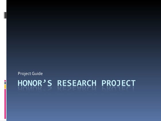 Research project Overview | PPT