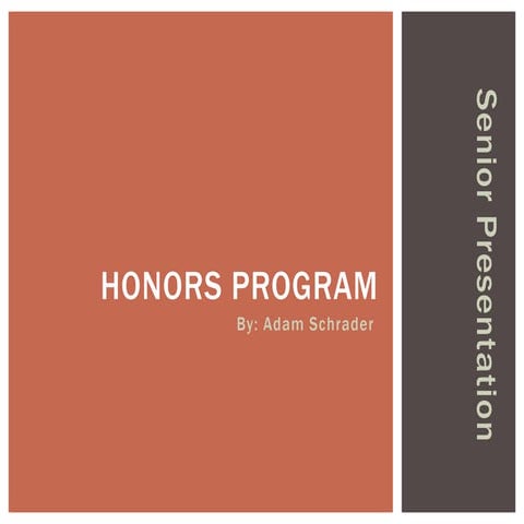 Honors senior presentation | PPTX