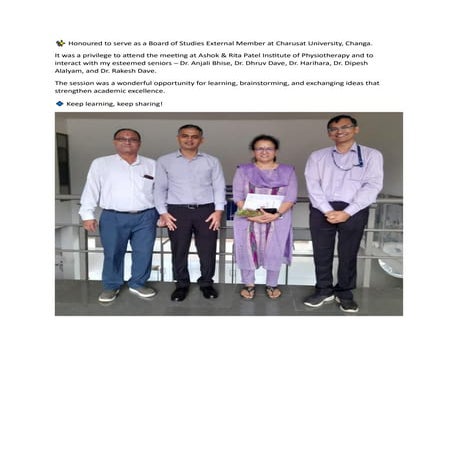 Meeting With "PhysioTrendz" Dr. Prem Shah | PDF