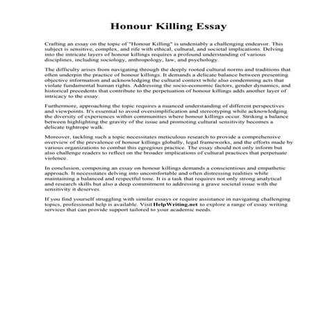 Honour Killing Essay.pdf