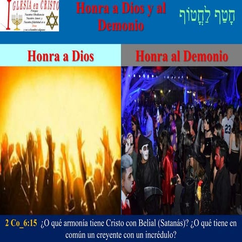 Honra a dios y al demonio | PPT