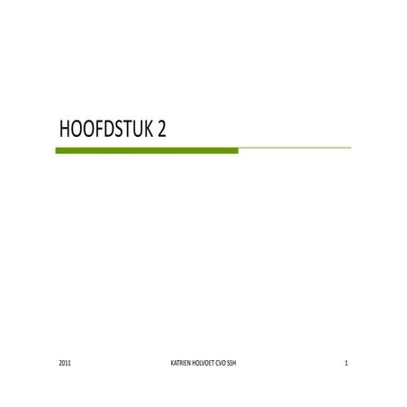 Hoofdstuk 2 | PDF
