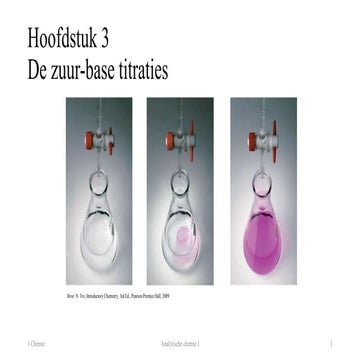 Hoofdstuk 3 - De zuur-base titraties | PPTX