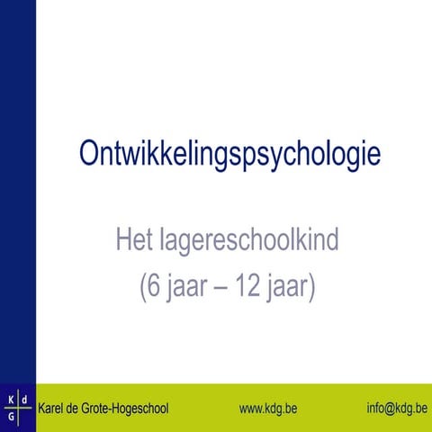 PPT theoretische omkadering (sociaal emotionele ontwikkeling) | PPTX