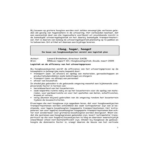 Kwaliteit Op De Bouwplaats | PDF