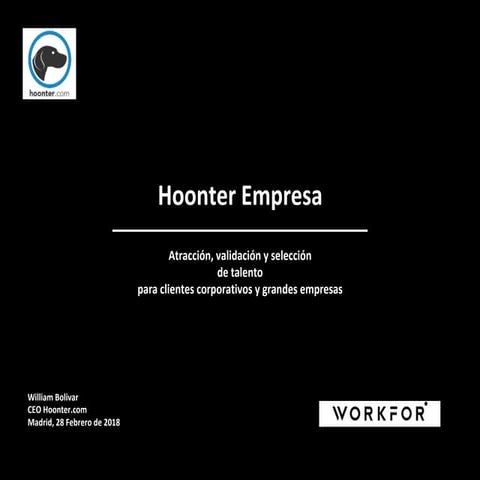 Hoonter Presentacion para comerciales 2 | PDF