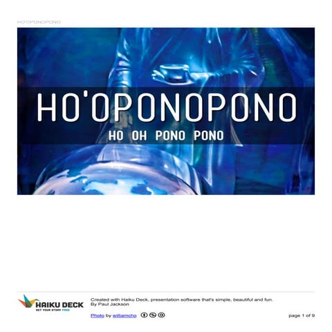 Ho'oponopono | PDF