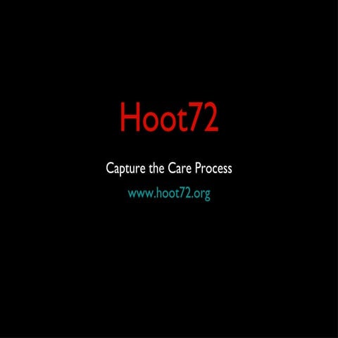 Hoot72 Capture The Care Process | PPT | Healthcare Industry | Industries