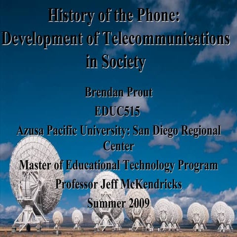 The Evolution of the Telephone | PPT