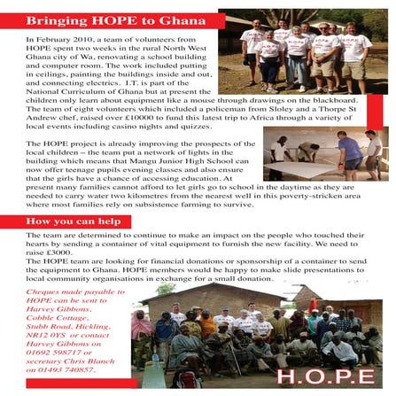 HOPE Ghana leaflet | PDF