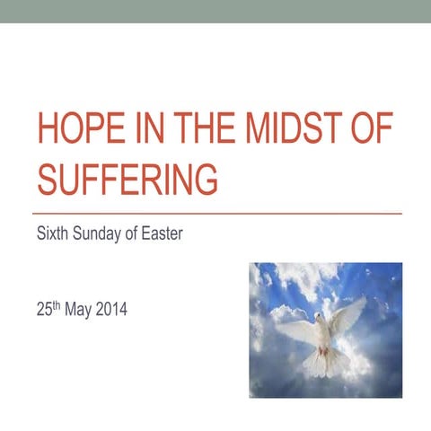 Hope in midst of suffering 250514 | PPTX
