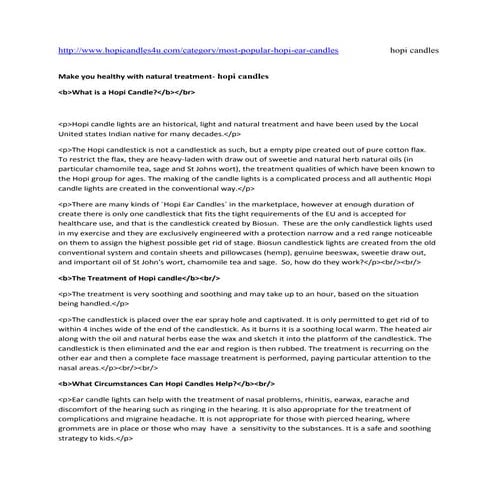 Hopi candles | DOCX | Candle and Soap Making | Arts and Crafts