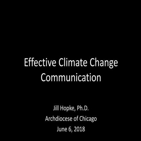 Effective Climate Change Communication | PDF