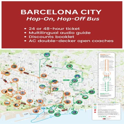Barcelona Hop-on Hop-off Adventure: Your Ultimate Map Route Guide | PDF