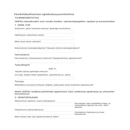 Hops lomake malli_tuloste_wiivista | PDF