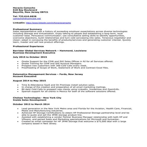 Horacio resume | PDF