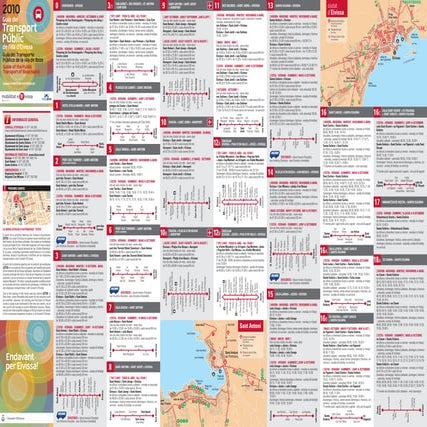 Ibiza Bus Timetable | PDF