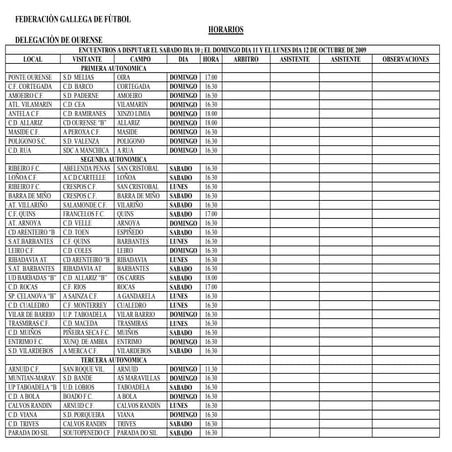 Horarios 23 al 24 febrero | PDF