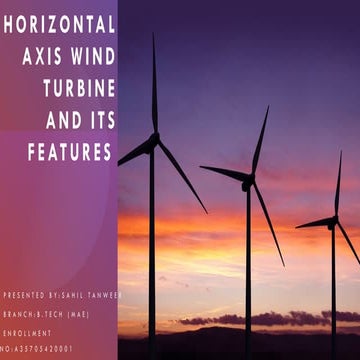 Horizontal Axis Wind Turbine and its features.pptx