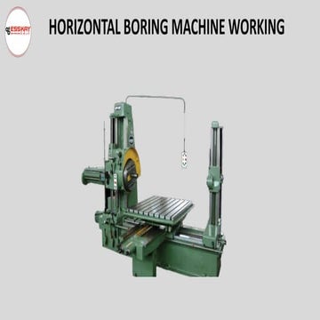 Horizontal Boring Machine and How It Works | PDF