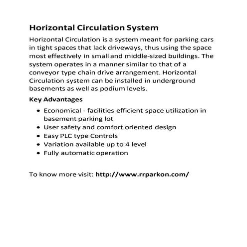 Horizontal circulation system | DOCX