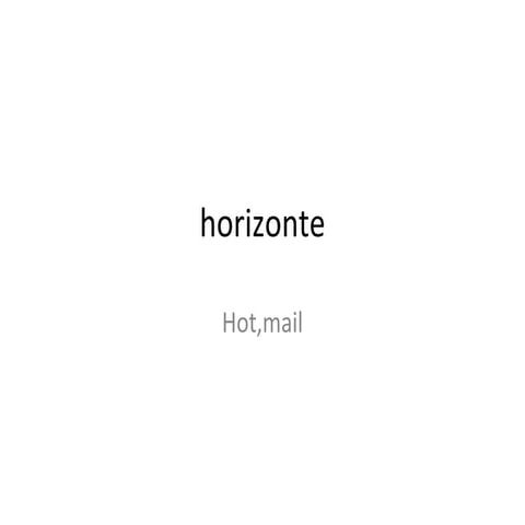 Horizonte | PPT