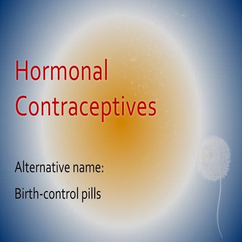 Hormonal contraceptives | PPTX