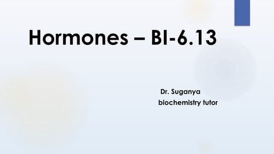 Group ll Hormones.pptx for UG Life Science Students | PPT
